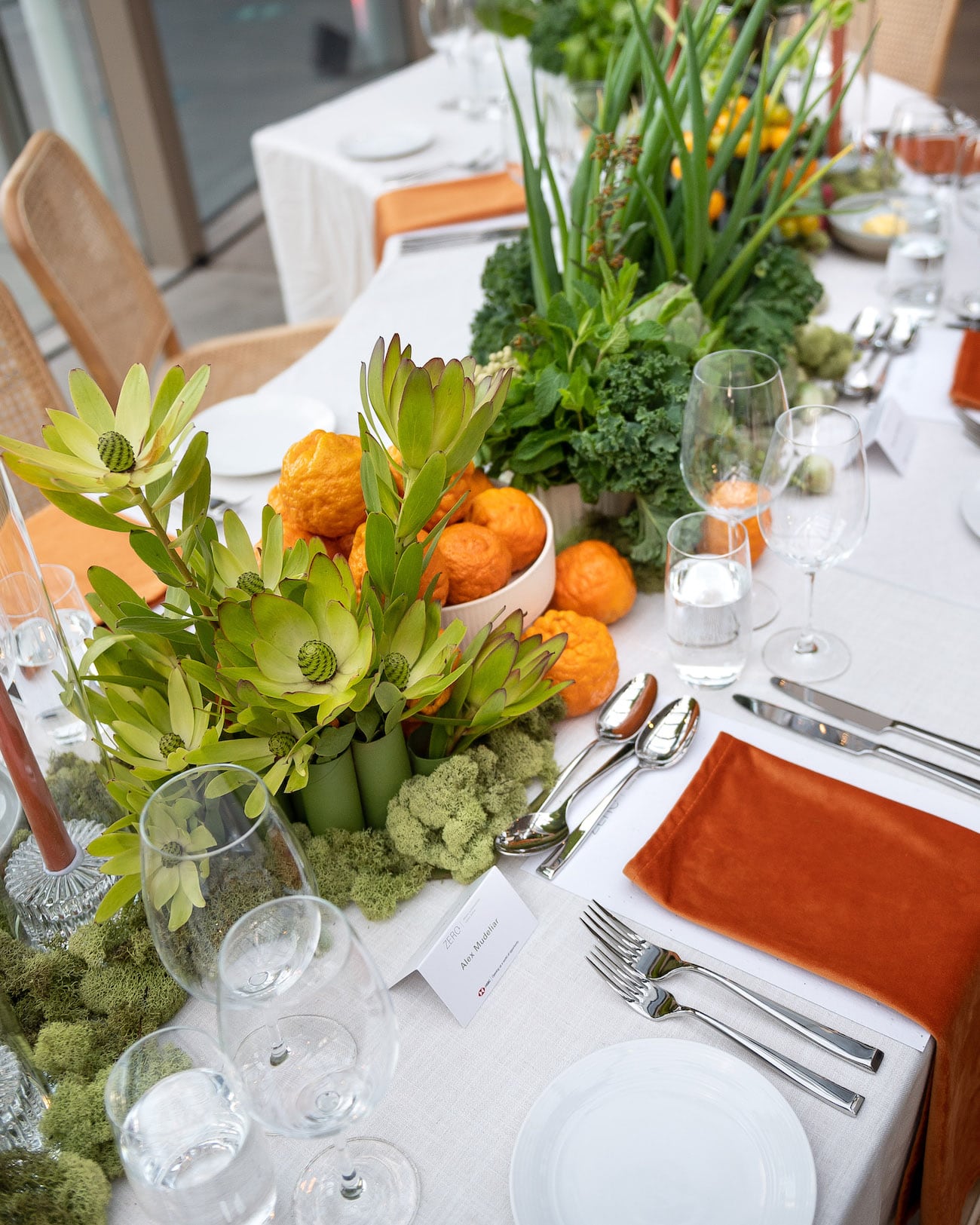 A stand-out sustainable corporate event stylist